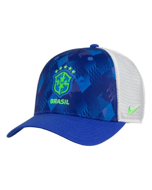 Nike Brazil Rise Soccer Structured Adjustable Trucker Cap in Blue | Lyst