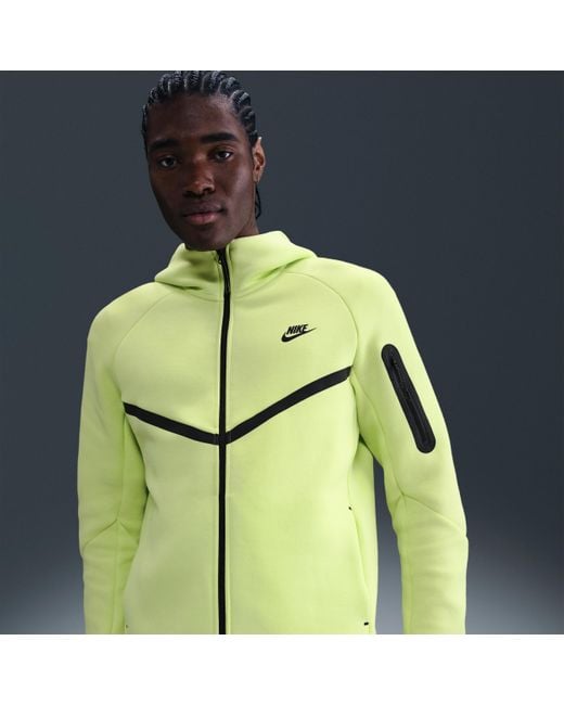 Nike Tech Full-Zip Windrunner Hoodie in Yellow for Men | Lyst