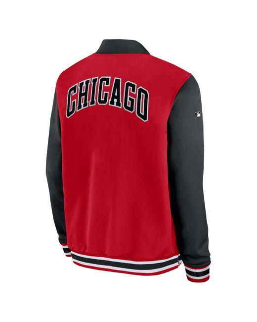 Nike Chicago Sox Authentic Collection City Connect Mlb Full-Zip Bomber Jacket in Red for Men | Lyst