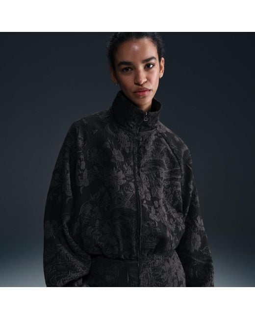 Nike Sportswear Collection Oversized Jacquard Track Jacket in Blue | Lyst