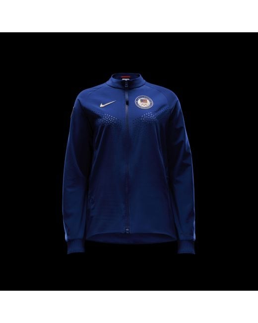 Nike Team Usa Jacket in Blue | Lyst