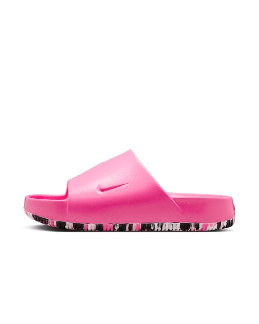 Nike A'One Calm Slides in Pink | Lyst