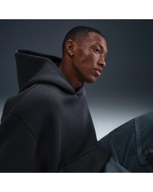 Nike Tech Fleece Oversized Hoodie in Blue for Men | Lyst