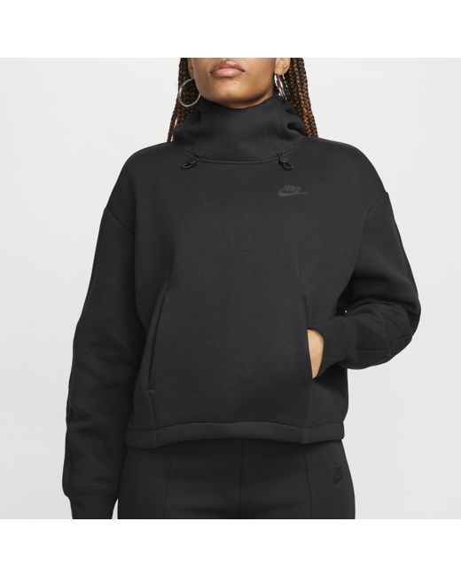 Nike Sportswear Tech Fleece Oversized Hoodie in Black | Lyst