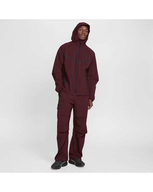 Nike Tech Woven Oversized Pants in Red for Men | Lyst