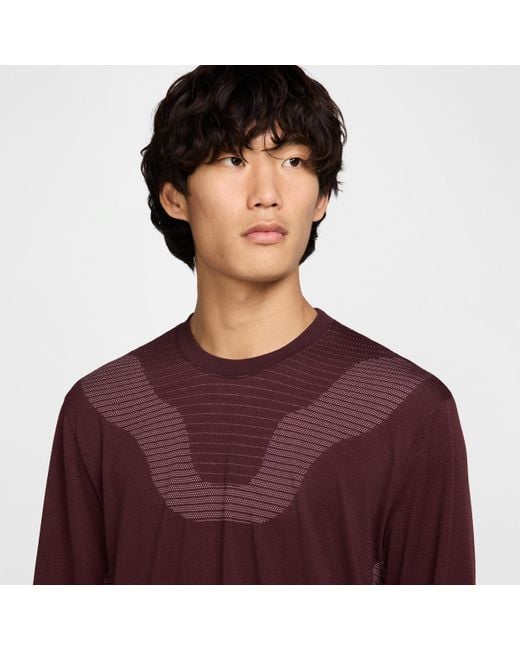 Nike Acg "Delta River" Dri-Fit Adv Long-Sleeve Base Layer in Red for ...