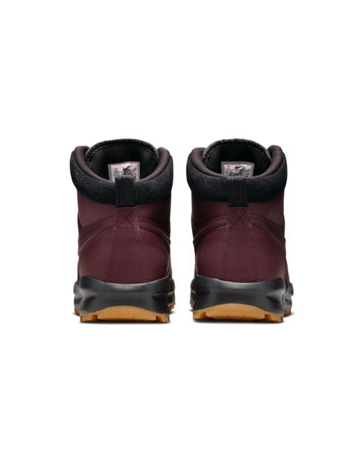 Nike Manoa Leather Boots in Red for Men | Lyst