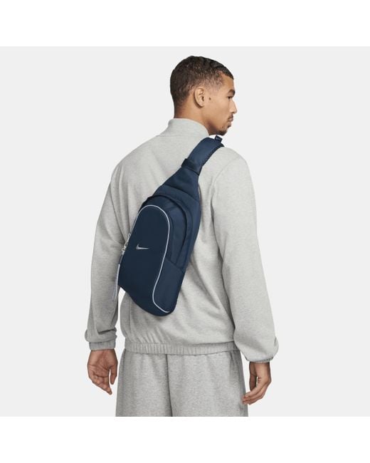 Nike Sportswear Essentials Sling Bag (8L) in Blue | Lyst
