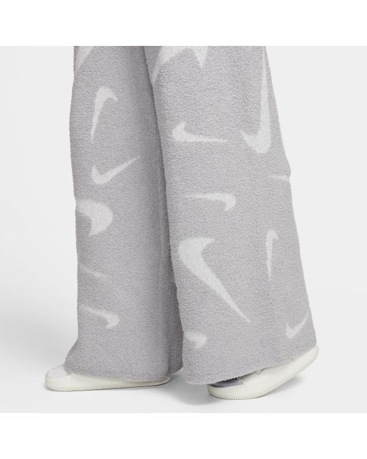 Nike Sportswear Phoenix Cozy Bouclé High-waisted Wide-leg Knit Pants in ...