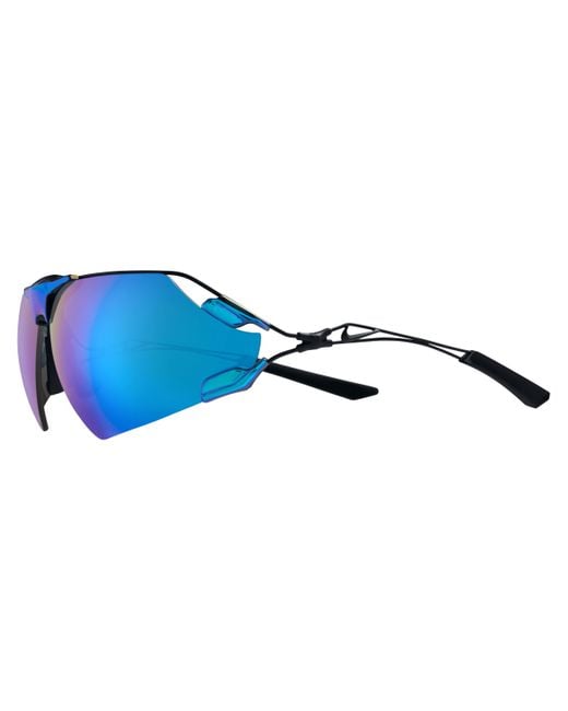 Nike Zeus Edge Mirrored Sunglasses in Blue | Lyst