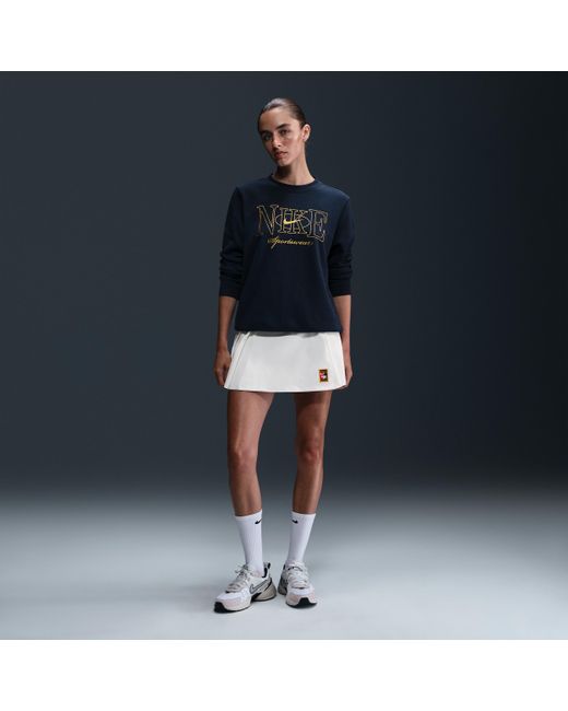 Nike Sportswear Club Fleece Pullover Crew-Neck Sweatshirt in Blue | Lyst