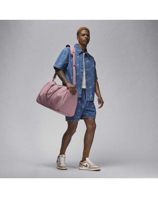 Nike Monogram Duffle Bag (40l) in Pink | Lyst