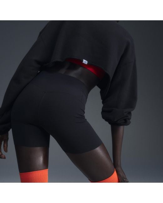 Nike Sportswear Oversized French Terry Shrug in Blue | Lyst