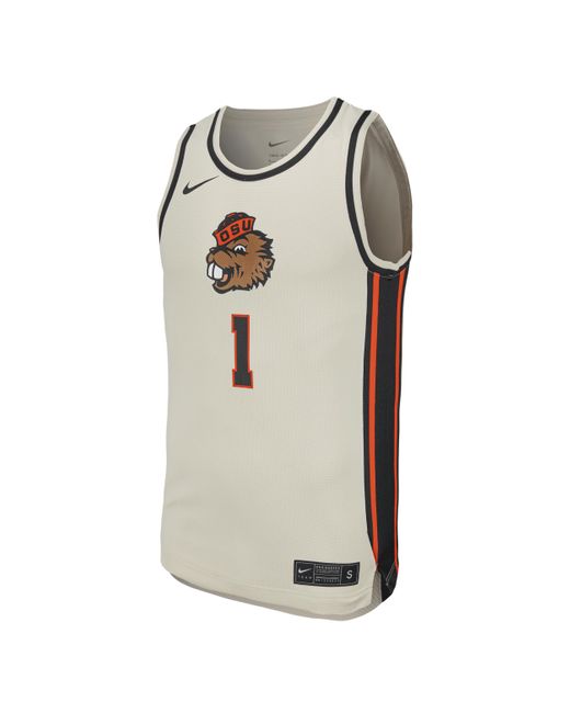 Nike Oregon State College Basketball Replica Jersey in Natural for Men ...