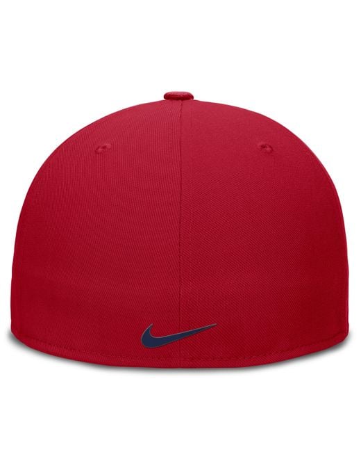 Nike Chicago Cubs True Dri-Fit Mlb Fitted Hat in Red for Men | Lyst