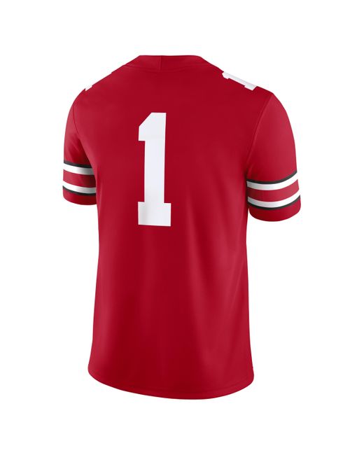 Nike Ohio State Buckeyes Dri-fit College Game Jersey in Red for Men | Lyst
