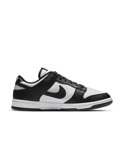Nike Dunk Low Retro Shoe Leather in Black for Men | Lyst