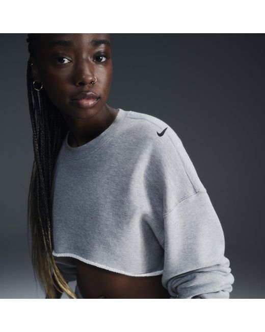 Nike Sportswear Oversized French Terry Shrug Cotton in Gray | Lyst