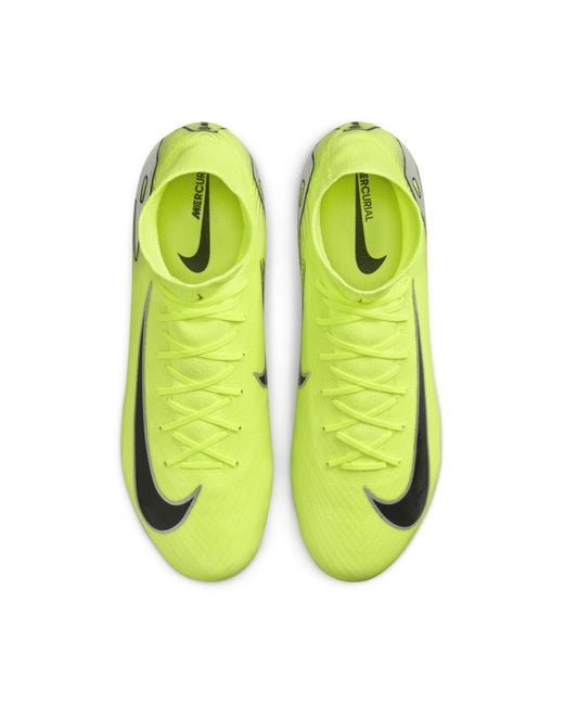 Nike Mercurial Superfly 10 Pro Ag-Pro High-Top Soccer Cleats in Yellow ...