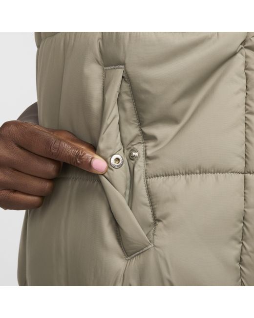 Nike Sportswear Classic Puffer Therma-fit Loose Hooded Jacket in Green ...