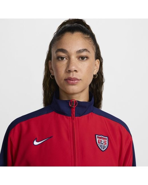 Nike Uswnt 1999 Reissue Soccer Replica Track Jacket in Red | Lyst