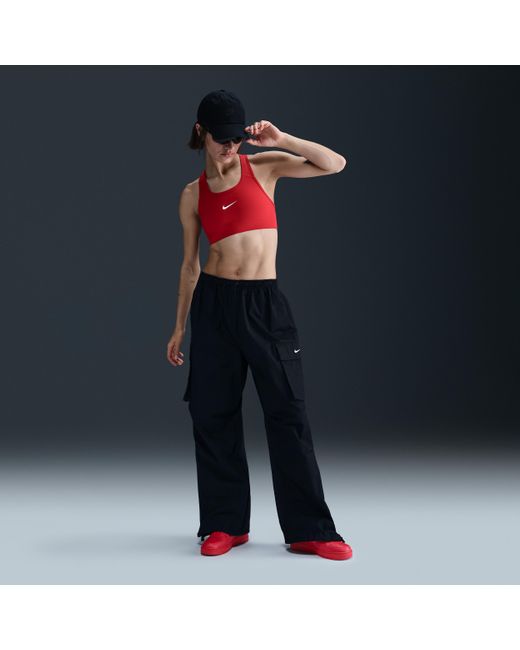 Nike Sportswear Mid-Rise Oversized Cargo Trousers in Blue | Lyst UK