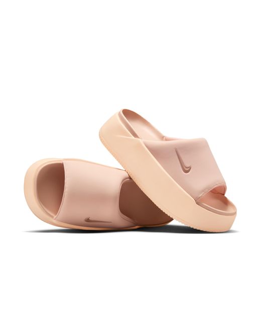 Nike Calm Elevation Slides in Pink | Lyst