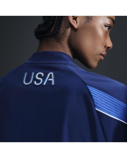 Nike Team Usa Jacket in Blue | Lyst