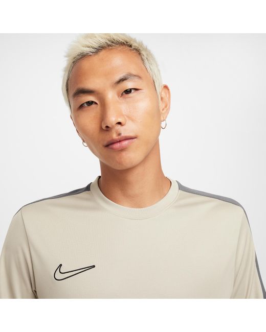 Nike Academy Dri-Fit Short-Sleeve Soccer Top in Natural for Men | Lyst