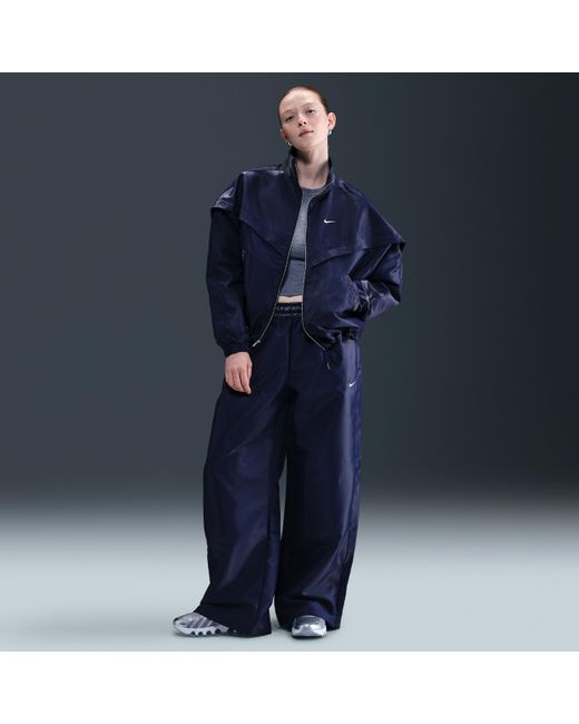 Nike Sportswear Windrunner Shine Jacket in Blue | Lyst