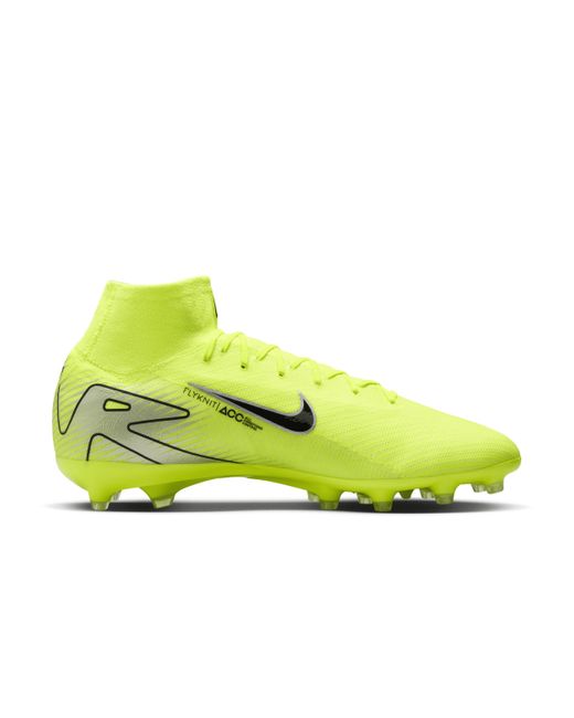 Nike Mercurial Superfly 10 Pro Ag-Pro High-Top Soccer Cleats in Yellow ...