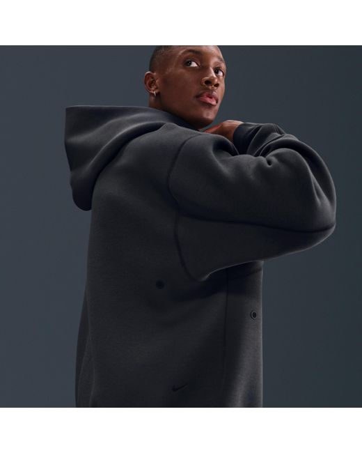 Nike Tech Fleece Oversized Hoodie in Blue for Men | Lyst