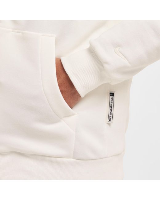 Nike Standard Issue Dri-Fit Full-Zip Basketball Hoodie in White for Men ...