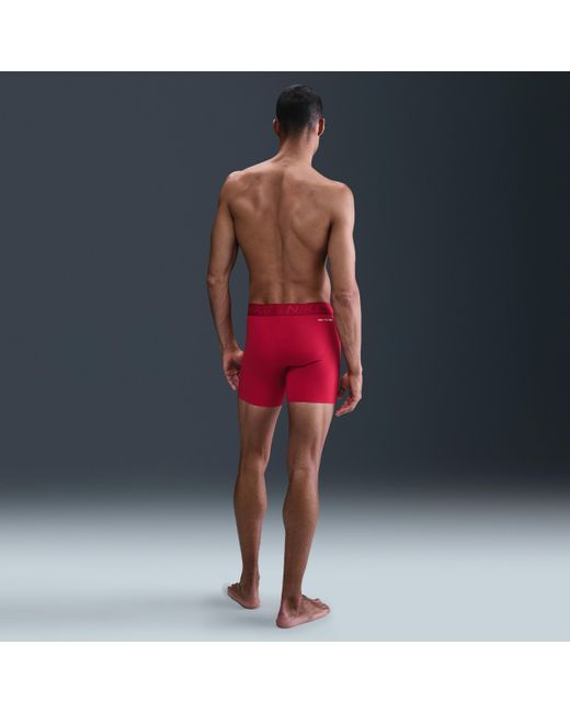 Nike Elite Micro Dri-Fit Adv Boxer Briefs in Red for Men | Lyst