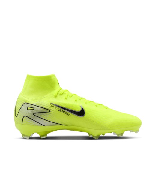 Nike Mercurial Superfly 10 Pro Fg High-Top Football Boot in Yellow for ...