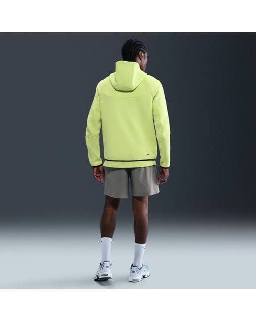 Nike Tech Full-Zip Windrunner Hoodie in Yellow for Men | Lyst