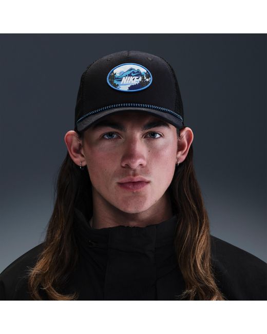 Nike Rise Structured Outdoor Trucker Cap in Blue | Lyst