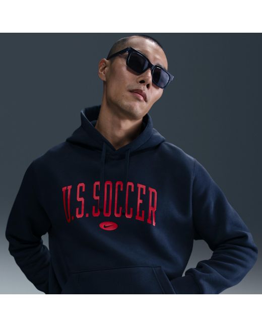 Nike Usa Club Soccer Pullover Hoodie in Blue for Men | Lyst