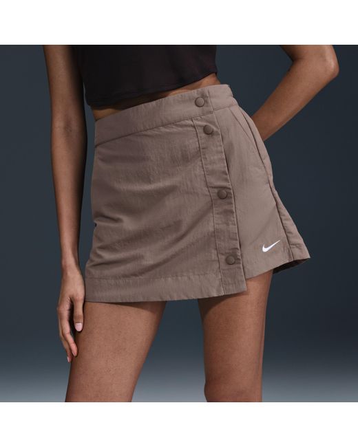 Nike Sportswear Essential Woven Skort in Blue | Lyst
