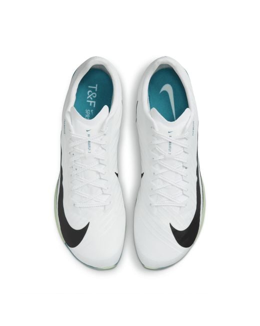 Nike Maxfly 2 Track & Field Sprinting Spikes in White for Men | Lyst