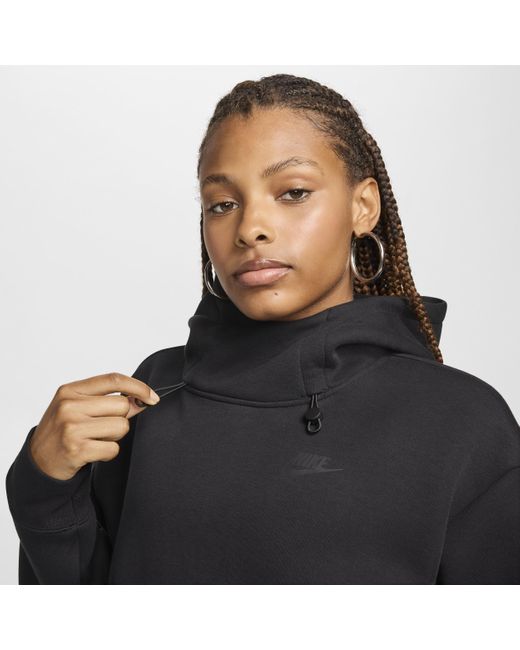 Nike Sportswear Tech Fleece Oversized Hoodie in Black | Lyst