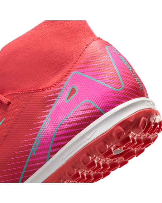 Nike Mercurial Superfly 10 Academy Tf High-Top Football Shoes in Red ...