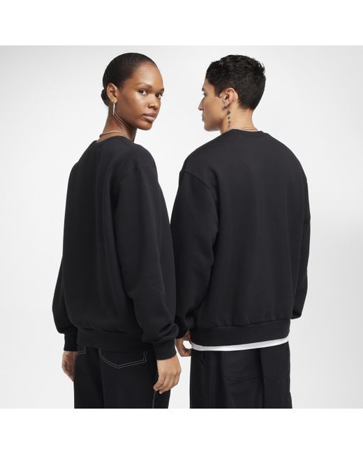 Nike Sb Skate Fleece Crew in Black | Lyst