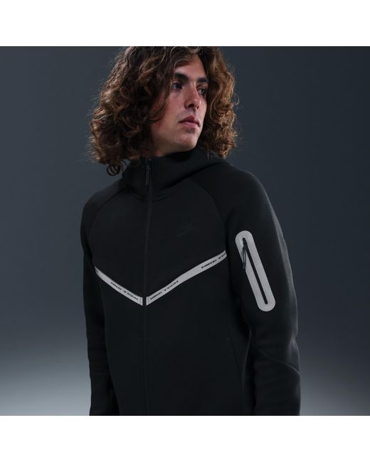 Nike Tech Full-Zip Fleece Windrunner Jacket With Reflective Accents in ...