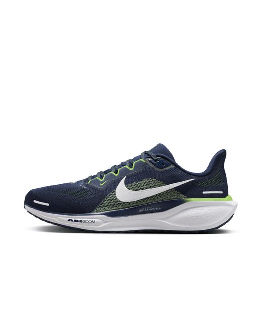 Nike Pegasus 41 Nfl Seattle Seahawks Road Running Shoes in Blue for Men ...