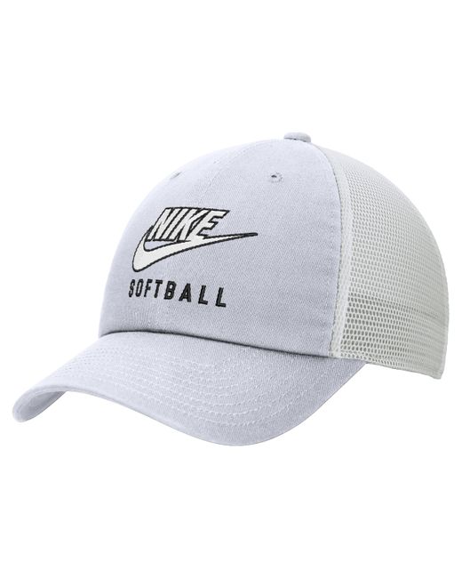 Nike Club Unstructured Softball Swoosh Trucker Cap in Metallic | Lyst
