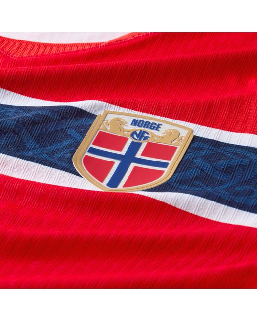 Nike Norway National Team 2026 Match Home Aero-Fit Soccer Jersey in Red ...