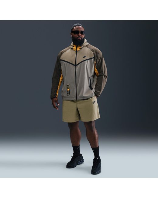Nike Tech Woven Windrunner Full-Zip Jacket in Gray for Men | Lyst