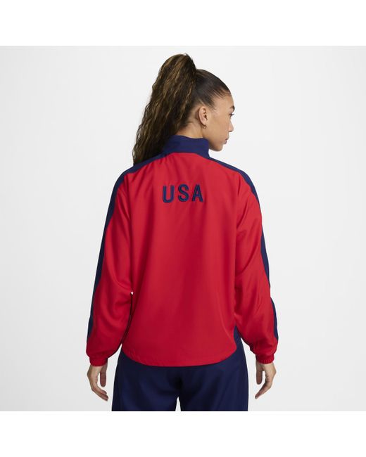 Nike Uswnt 1999 Reissue Soccer Replica Track Jacket in Red | Lyst