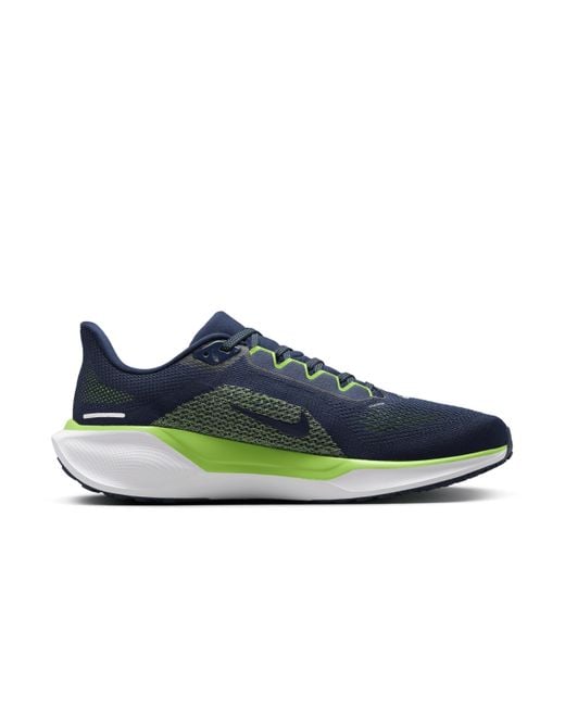 Nike Pegasus 41 Nfl Seattle Seahawks Road Running Shoes in Blue for Men ...